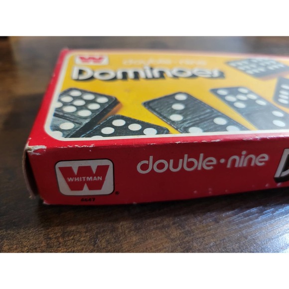 Whitman | Toys | Vintage Double Nine Dominoes By Whitman 4647 56 Piece Red Box | Poshmark